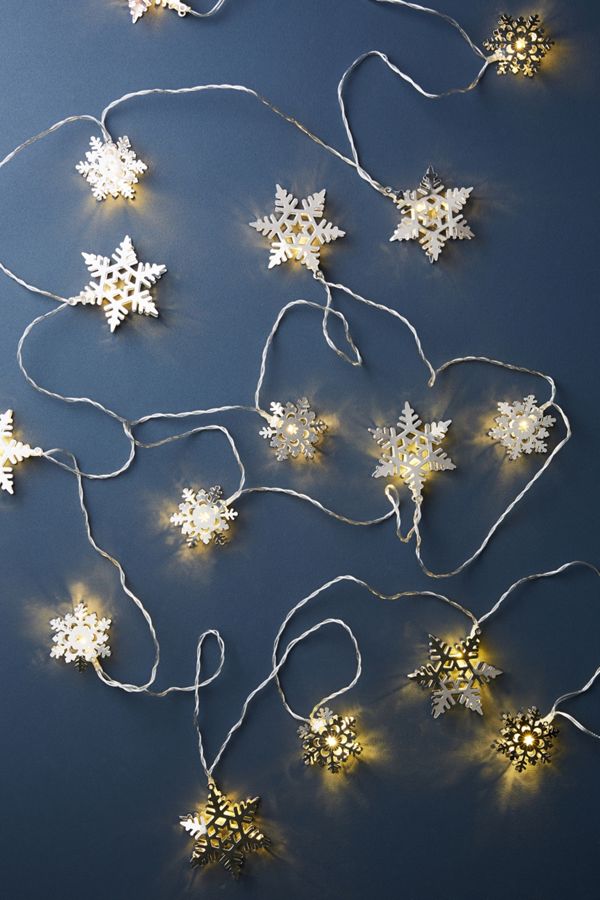 Snowflake String Lights | Anthropologie