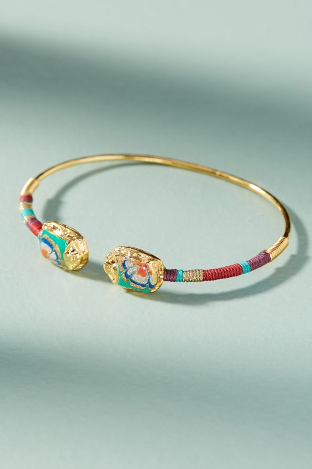 Duality Threaded Cuff Bracelet | Anthropologie