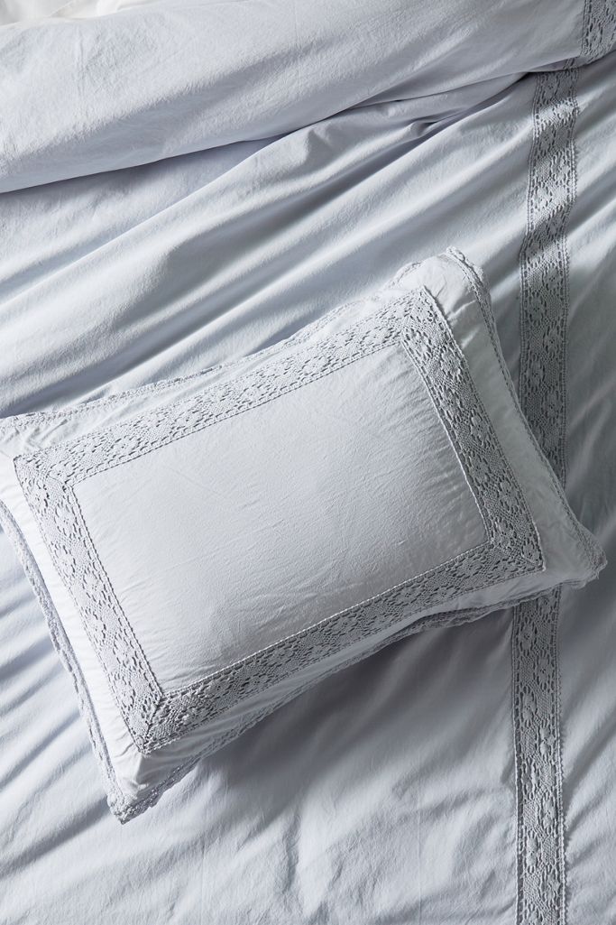 Crocheted Inset Shams | Anthropologie