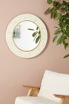 Modern Inlay Round Mirror | Anthropologie