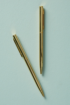Golden Pen Set | Anthropologie