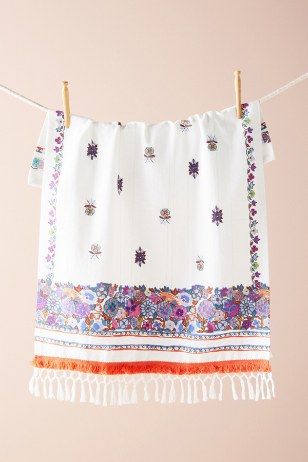 Fringed Puli Dish Towel | Anthropologie