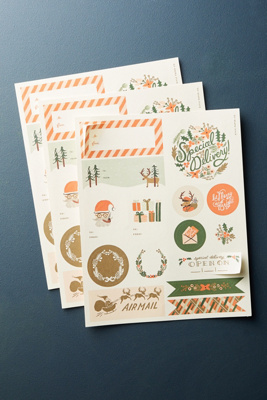 Holiday Sticker Labels | Anthropologie