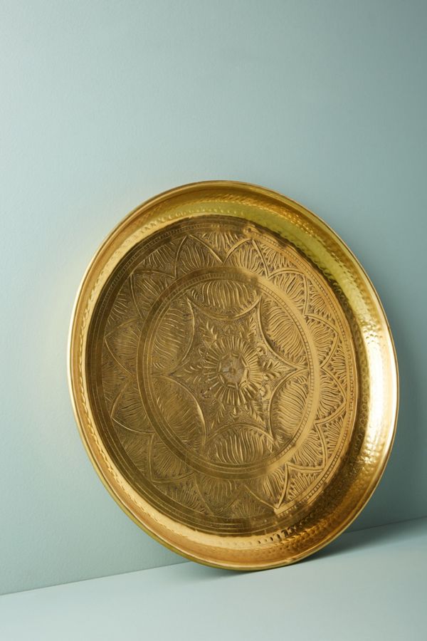 Hand-Engraved Metal Tray | Anthropologie