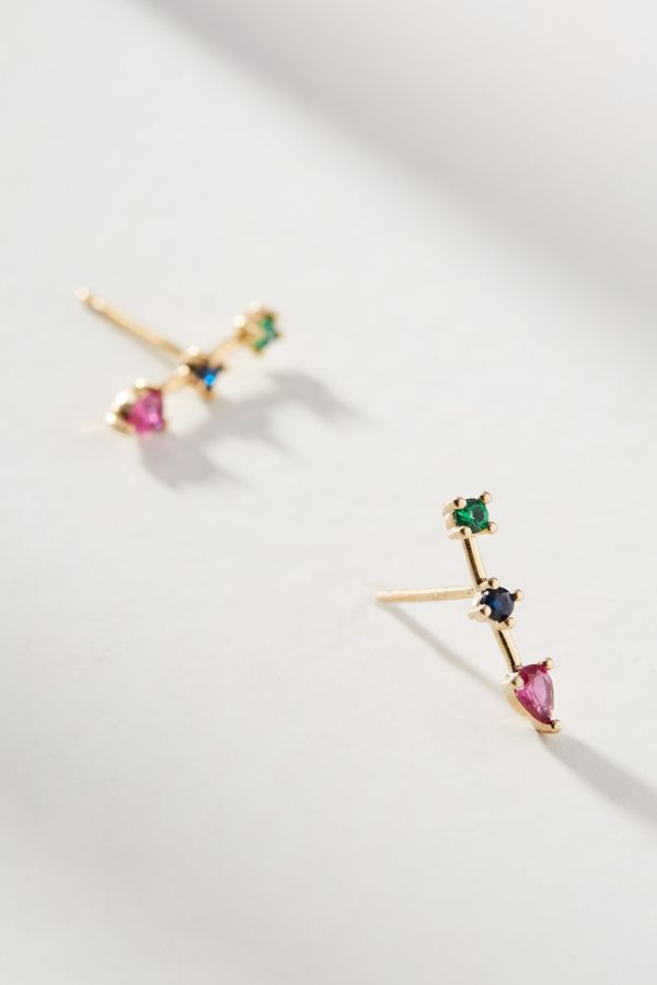 Rainbow Matchstick Drop Earrings | Anthropologie