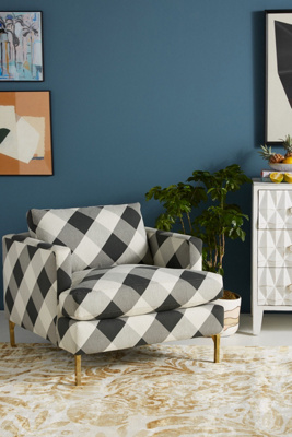 Buffalo Check Bowen Chair | Anthropologie