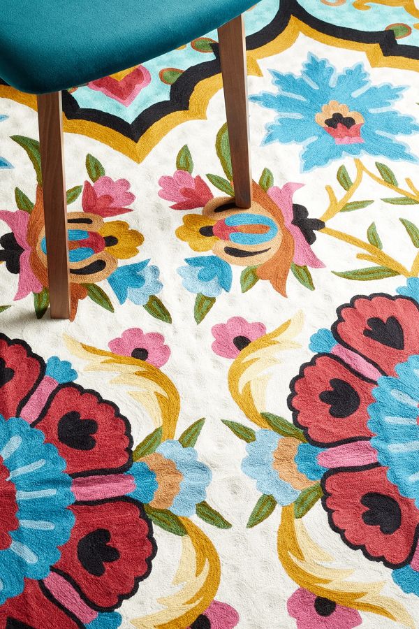 Emily Crewel Rug | Anthropologie UK