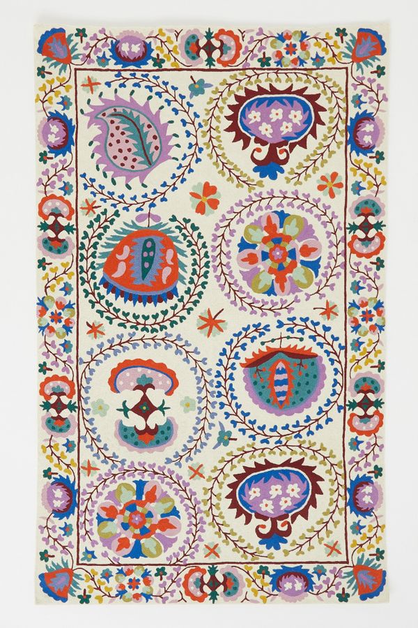 Delissa Crewel Rug | Anthropologie UK