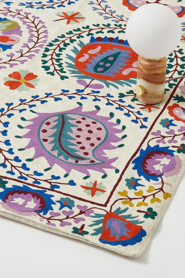 Delissa Crewel Rug | Anthropologie UK