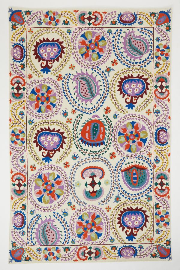Delissa Crewel Rug | Anthropologie UK