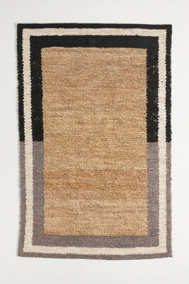 Handwoven Bordered Jute Rug | Anthropologie