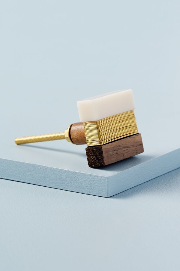 Edith Square Knob | Anthropologie UK