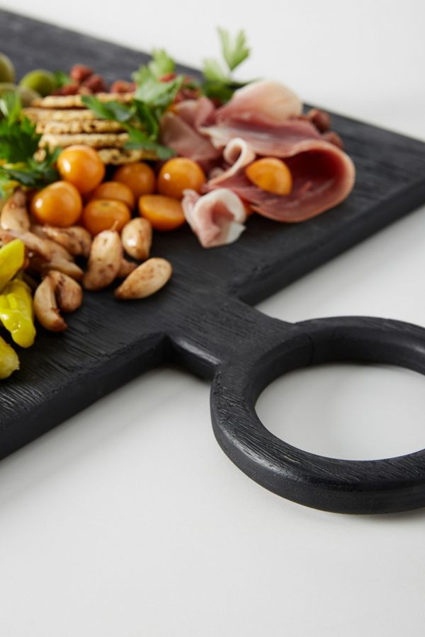 Rectangle Matte Black Cheese Board | Anthropologie UK