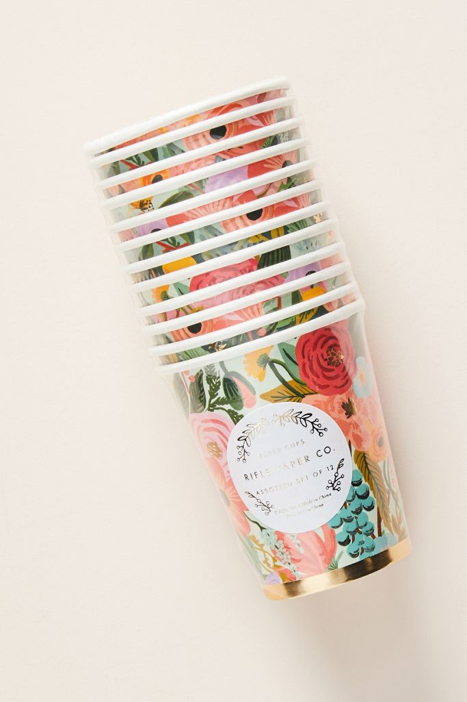 Rifle Paper Co. Party Cups, Set of 12 | Anthropologie