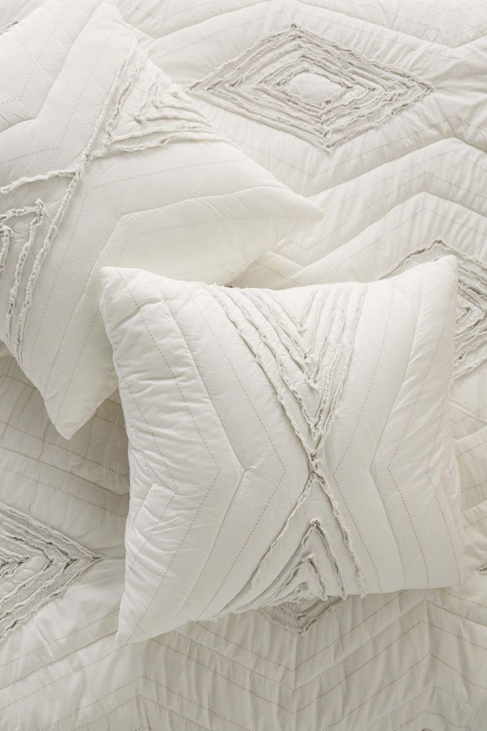 Textured Blue Ridge Euro Sham | Anthropologie