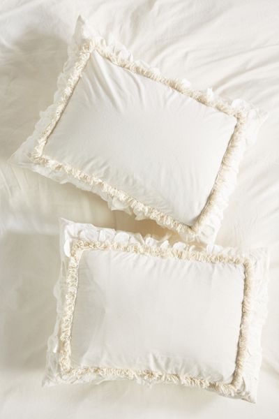 Embellished Dakota Standard Shams, Set of 2 | Anthropologie