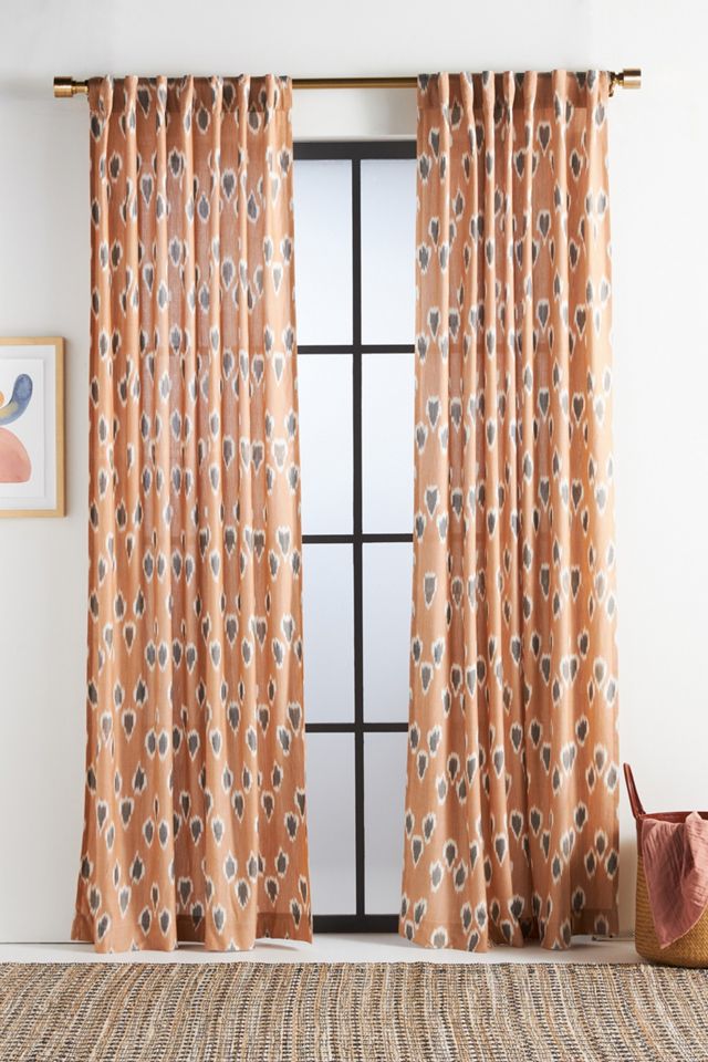 Ikat Dotted Curtain | Anthropologie