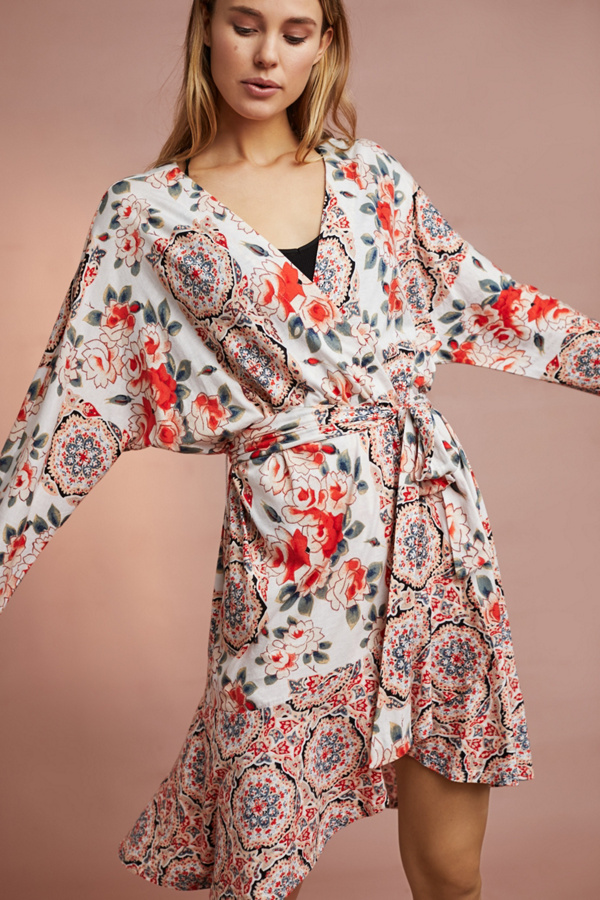 Floreat Bedtime Robe | Anthropologie