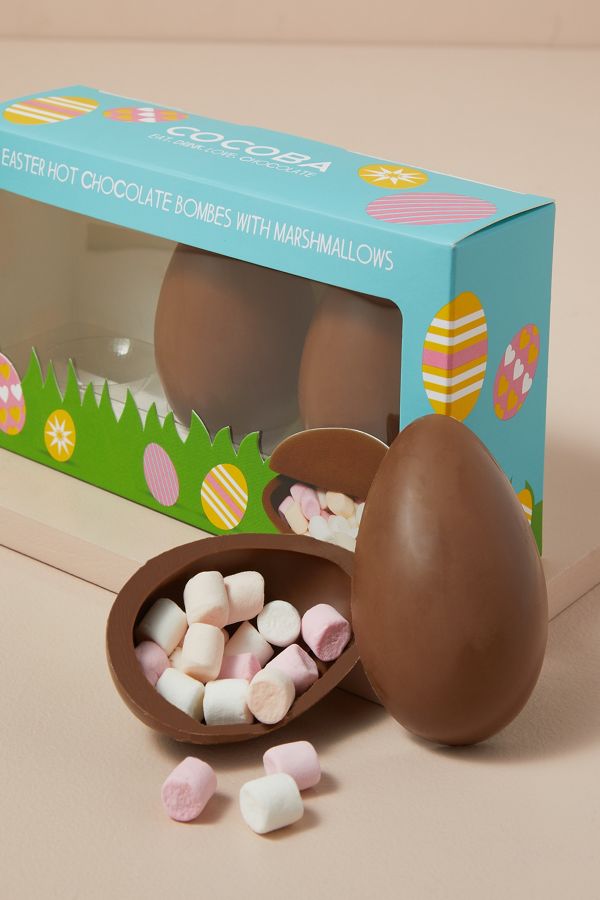 Cocoba Set of 3 Hot Chocolate Bomb Easter Eggs | Anthropologie UK