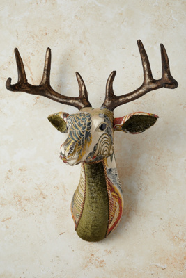 Patterned Stag Head Wall Decor | Anthropologie UK
