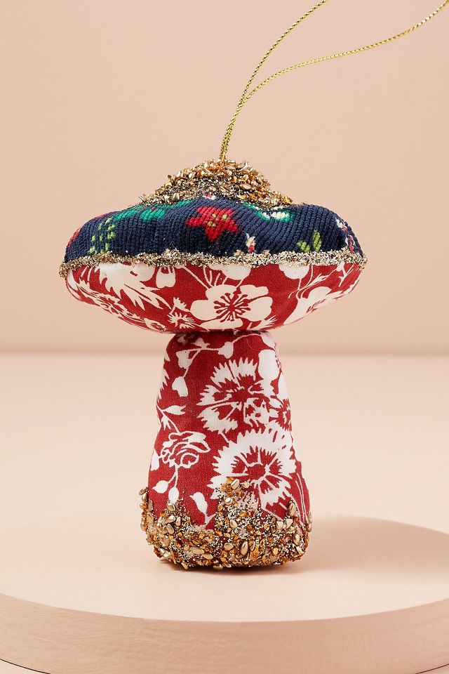 Fabric Toadstool Tree Decoration | Anthropologie UK