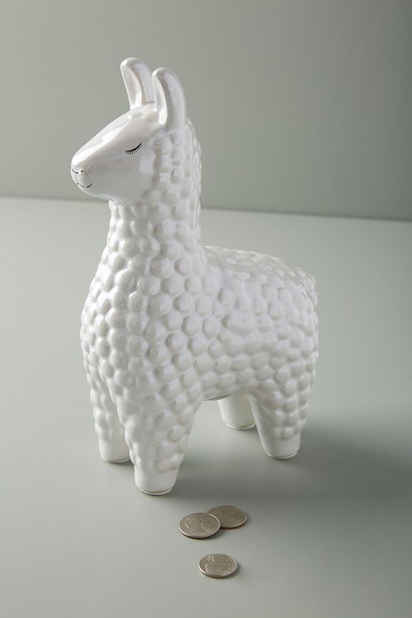 Ceramic Llama Coin Bank | Anthropologie