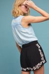 Daisy Embroidered Shorts | Anthropologie