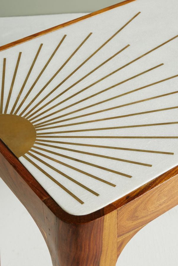 Brass Starburst Console Table | Anthropologie