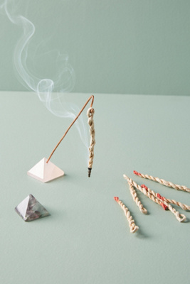 Crystal Pyramid Incense Set | Anthropologie