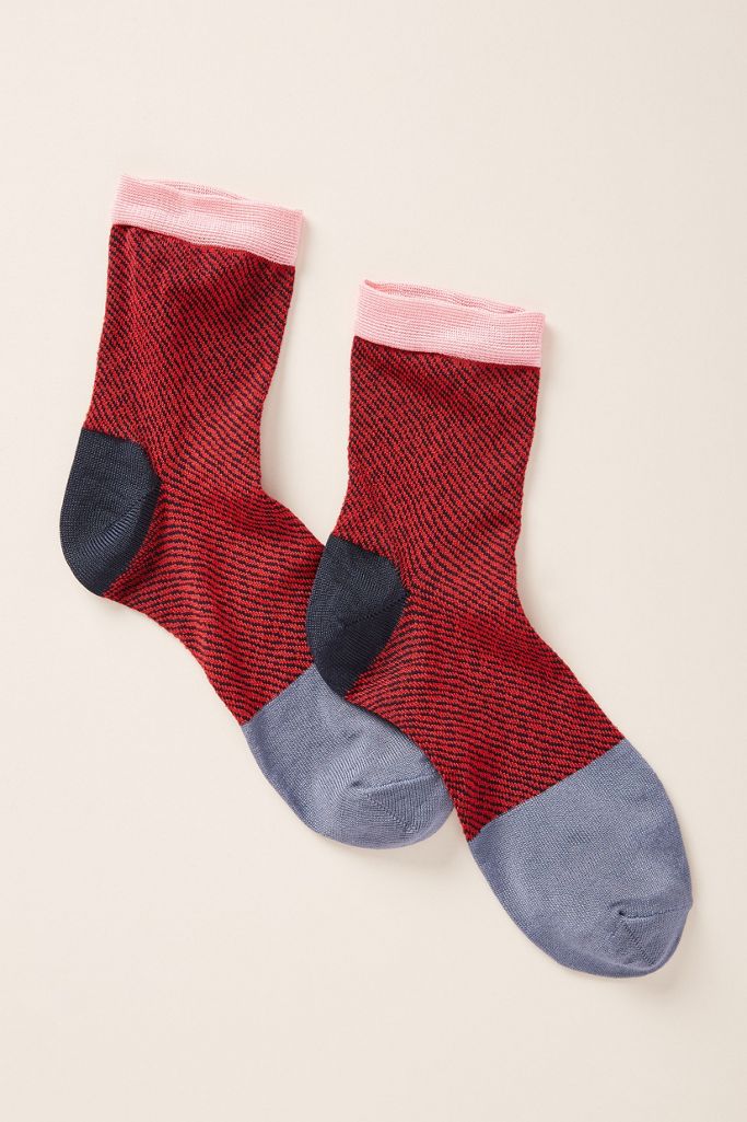 Jill Colorblocked Crew Socks | Anthropologie