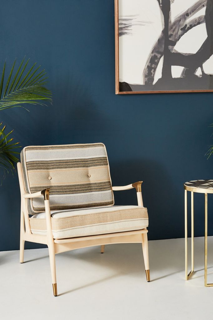 Castine-Striped Haverhill Chair | Anthropologie