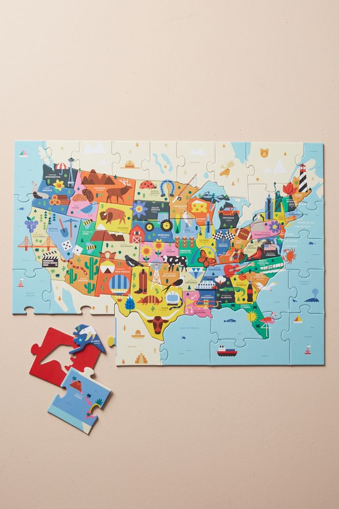 Geography Puzzle Map | Anthropologie