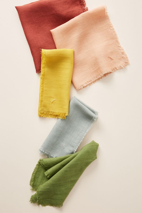 Fringed Napkins, Set of 4 | Anthropologie
