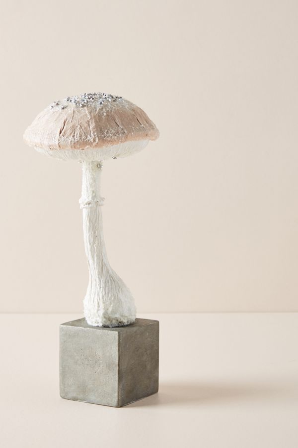 Glittering Mushroom Decorative Object | Anthropologie