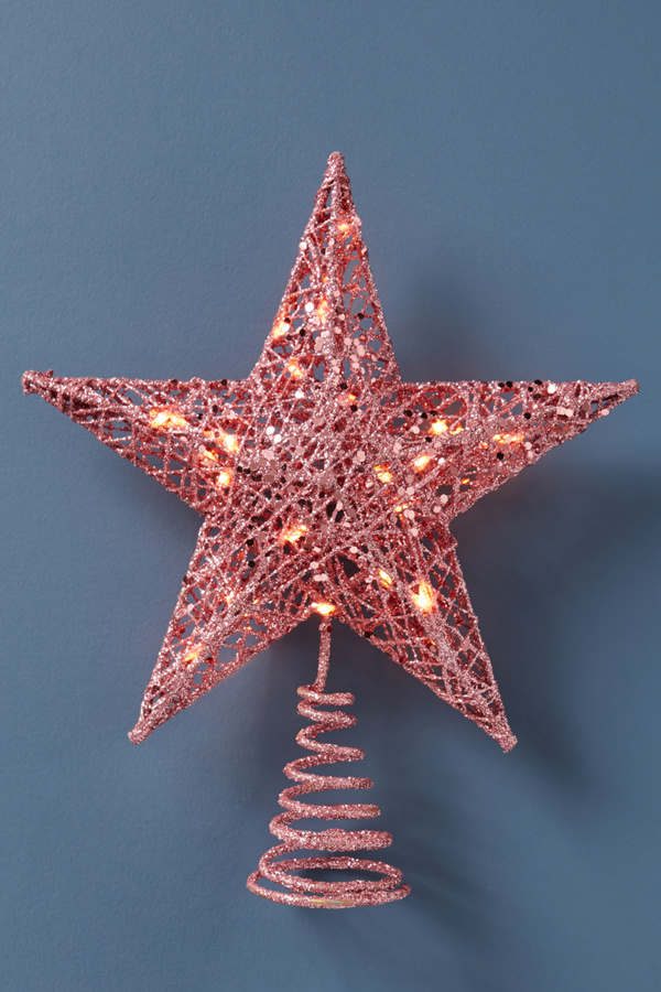Mini Golden Star Tree Topper | Anthropologie