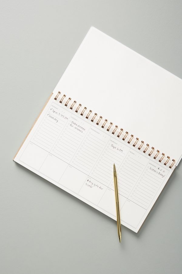 Succulent Weekly Desk Planner | Anthropologie