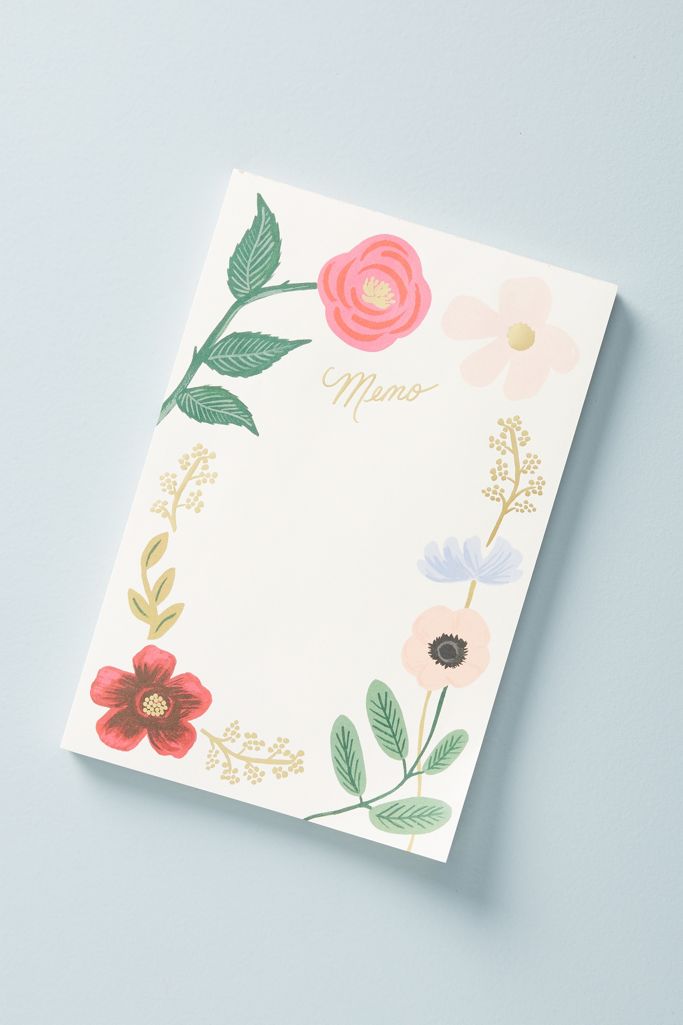 Rifle Paper Co. Wildflower Memo Pad | Anthropologie