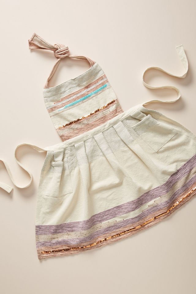 Jess Feury Textured Stripe Apron | Anthropologie