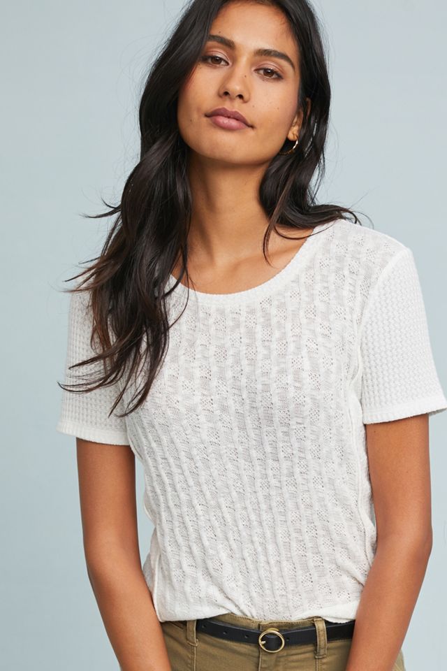 Pointelle Tee | Anthropologie