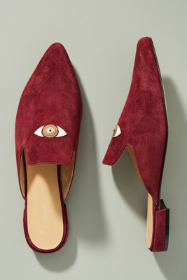 Anthropologie Spirit Eye Mules | Anthropologie