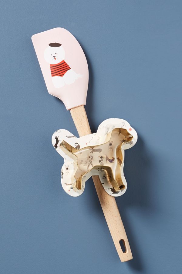 Libby VanderPloeg Dashing Dog Spatula & Cookie Cutter Set | Anthropologie