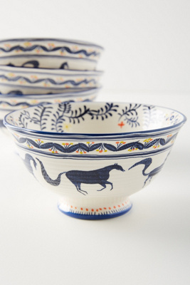 Saga Cereal Bowls, Set of 4 | Anthropologie