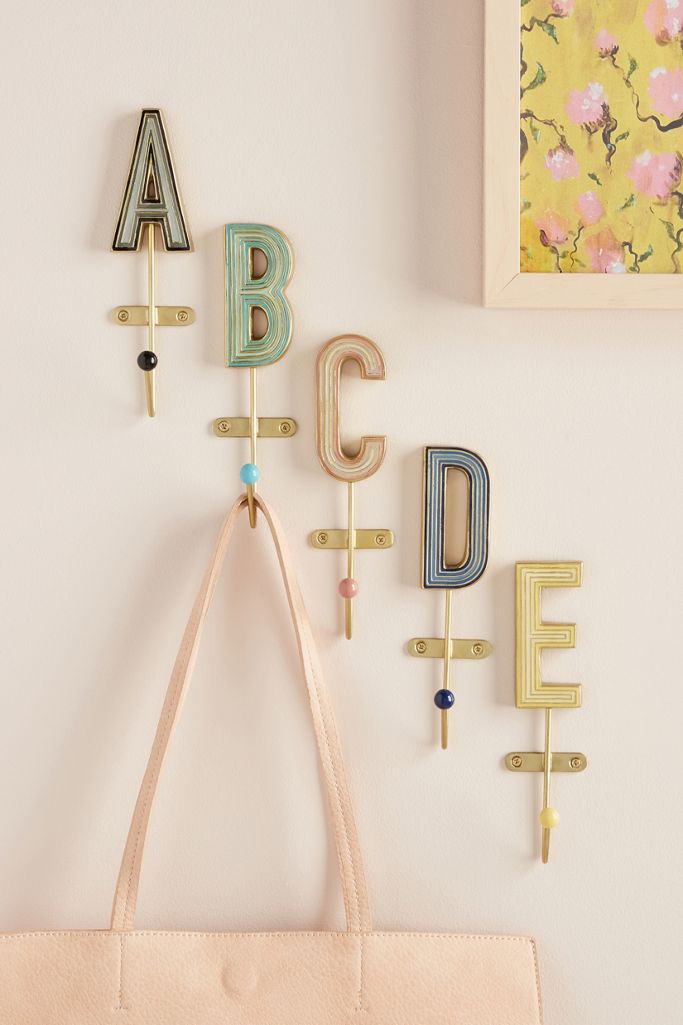 Ruth Monogram Hook | Anthropologie