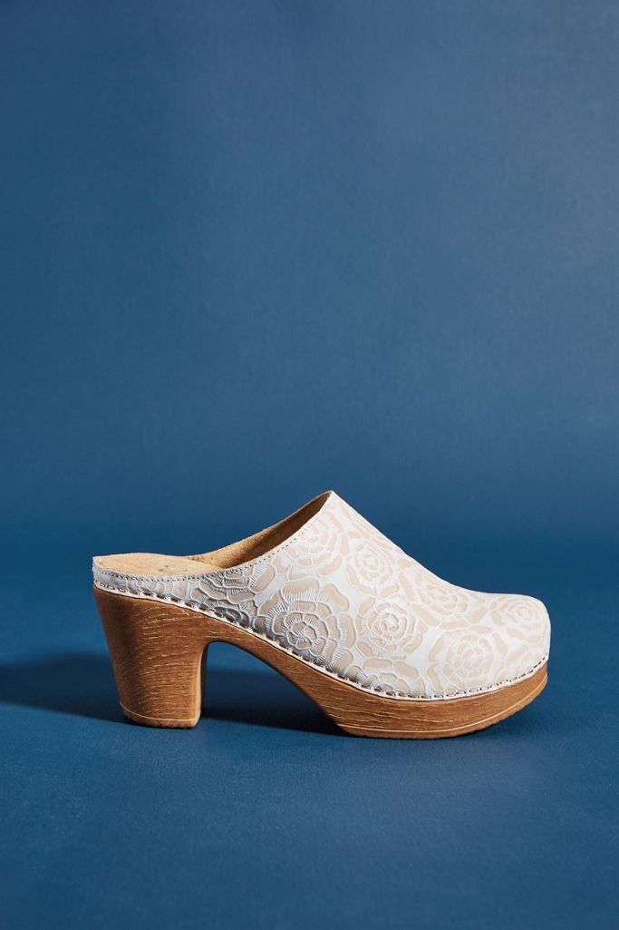 Calou Lisa Embossed Clogs | Anthropologie