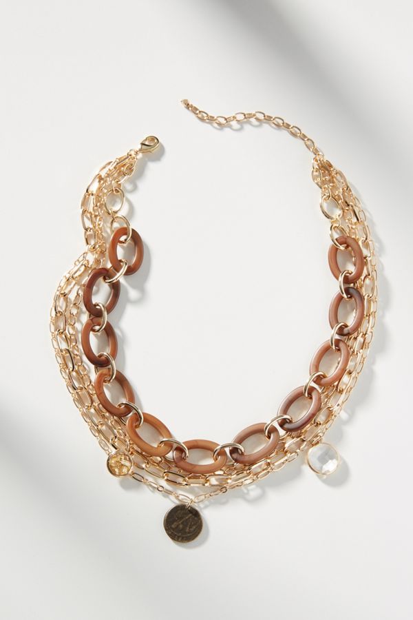 Phoebe Chain Bib Necklace | Anthropologie
