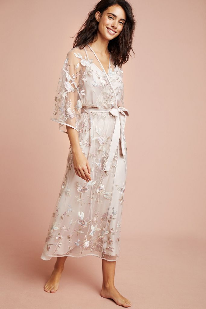 Juliette Embroidered Robe | Anthropologie