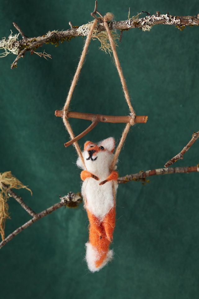 Felt Swinging Fox | Anthropologie