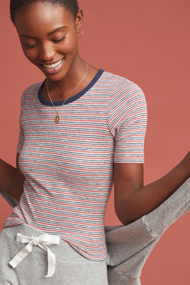 Sundry French Striped Tee | Anthropologie