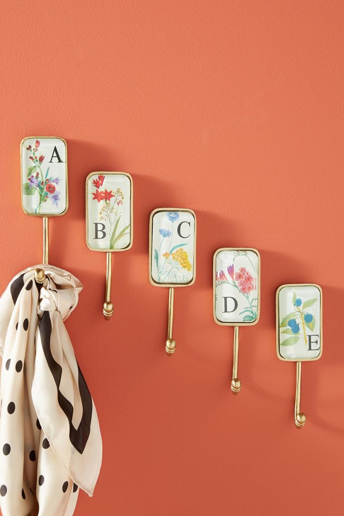 Aria Monogram Hook | Anthropologie
