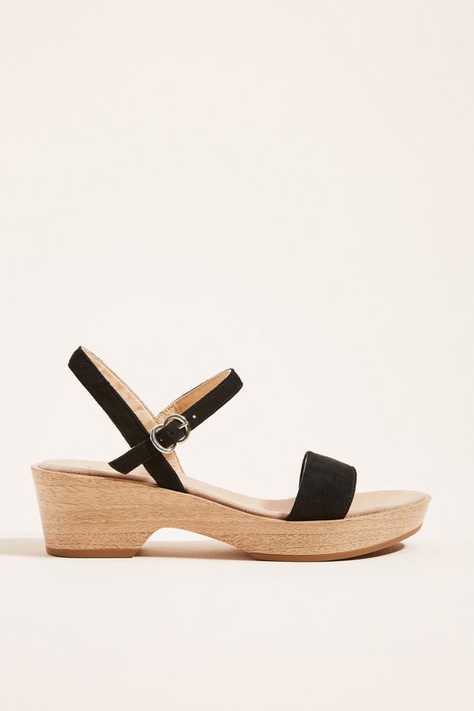Maypol Wooden Heeled Sandals | Anthropologie